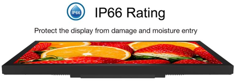 Waterproof IP66 Monitor solutions for industrial applications