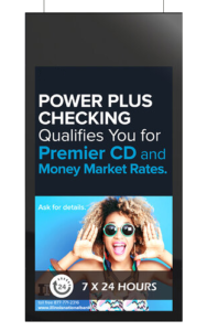 Dual Sided Window Displays for retail, museum and digital signage