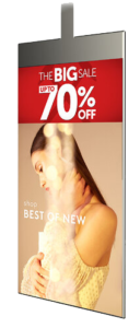 Dual Sided Window Displays for retail, museum and digital signage