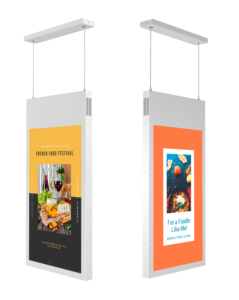 Dual Sided Window Displays for retail, museum and digital signage