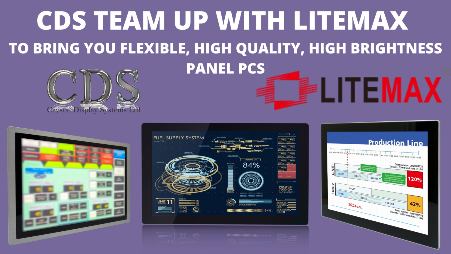 CDS High Bright Panel PCs Partnership with Litemax