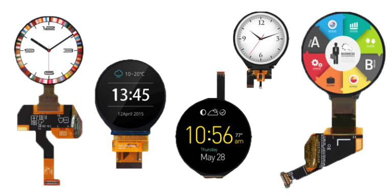 Circular LCD Display Range from Crystal Displays