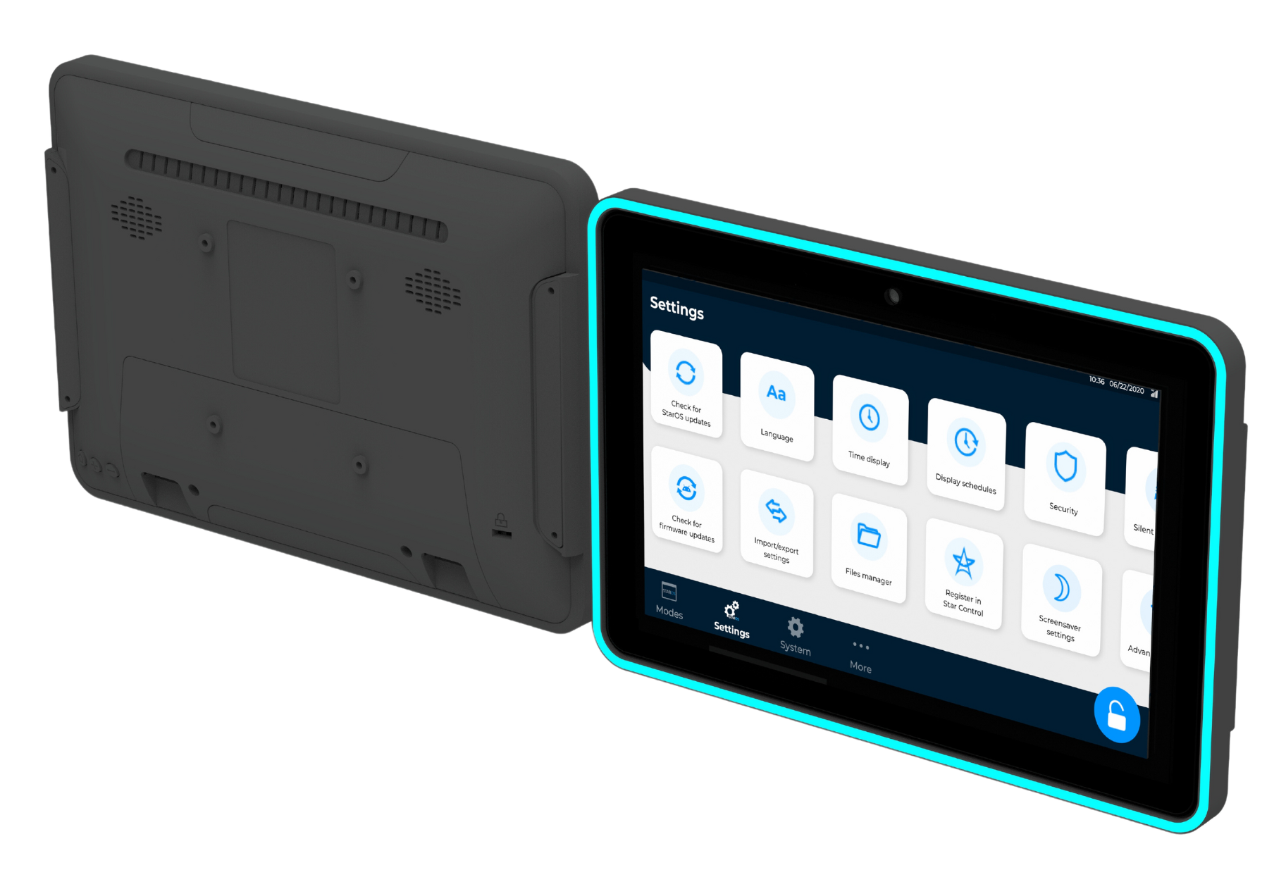 Nebula Glow Touchscreen Tablet with LED Halo