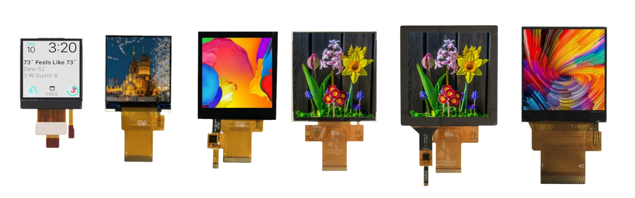 Square TFT Panels for Integration